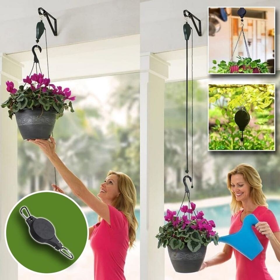 aldorian™-Plant Pulley Set For Garden Baskets Pots, Birds Feeder