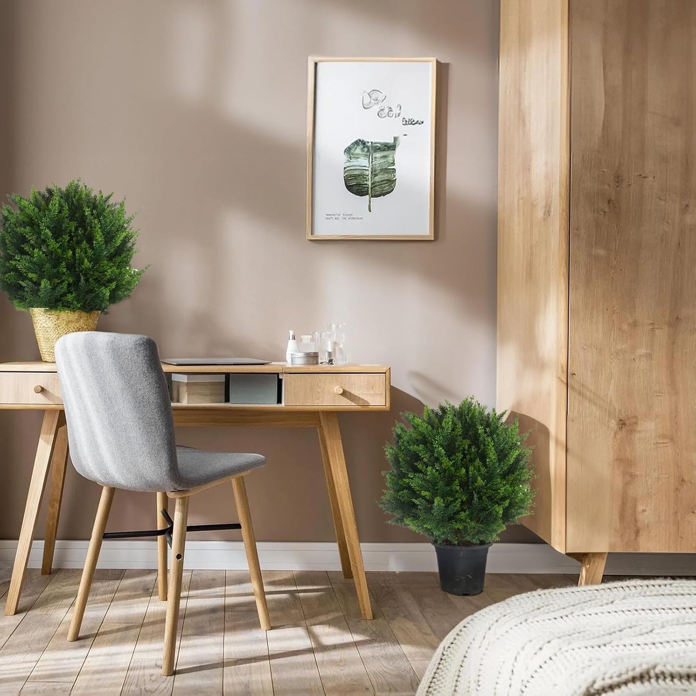 aldorian™-Spring Sales-UV Resistant Artificial Cedar Topiary Ball Tree